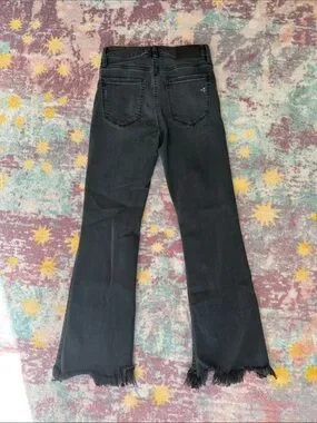 Hidden Jeans | Jeans | Modern Crew Black Highrise Flare Jeans With ...